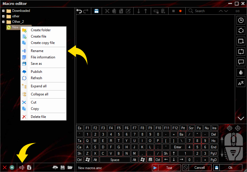 Macro Editor Keyran